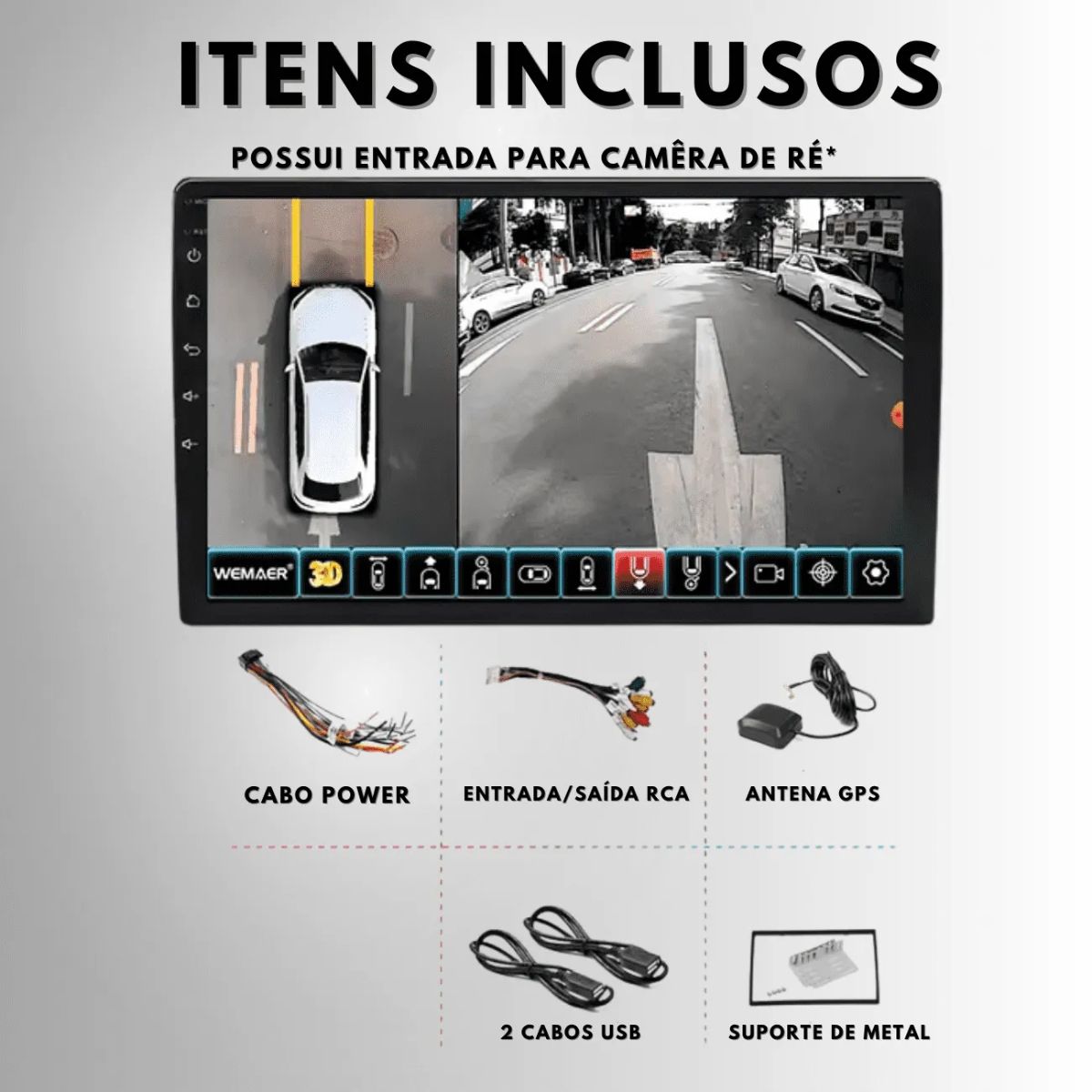 Tela Multimídia Automotiva Knup 7 Polegadas - Kp-Ra922 - Uni Atacado