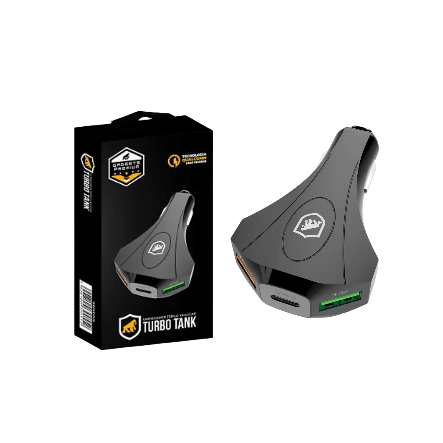 Carregador Veicular Gshield Turbo Tank - Uni Atacado