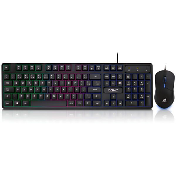 Combo Teclado E Mouse C/ Fio Gamer Knup - KP-TE118 - Uni Atacado