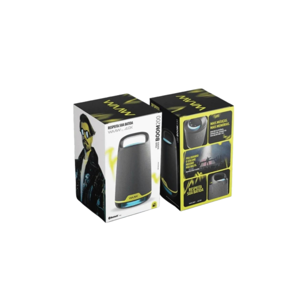 Caixa de Som Bluetooth Waaw By Alok Boom 200 - WAAW0397 - Uni Atacado